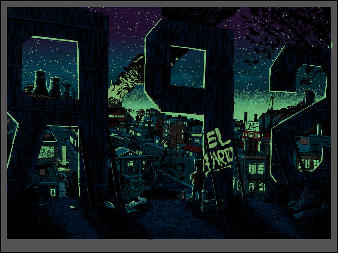 Tim Doyle - "Springfield" - Glow in the Dark – Spoke Art